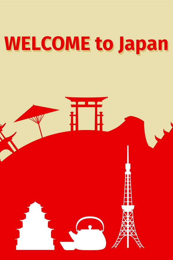 Welcome to Japan travel background