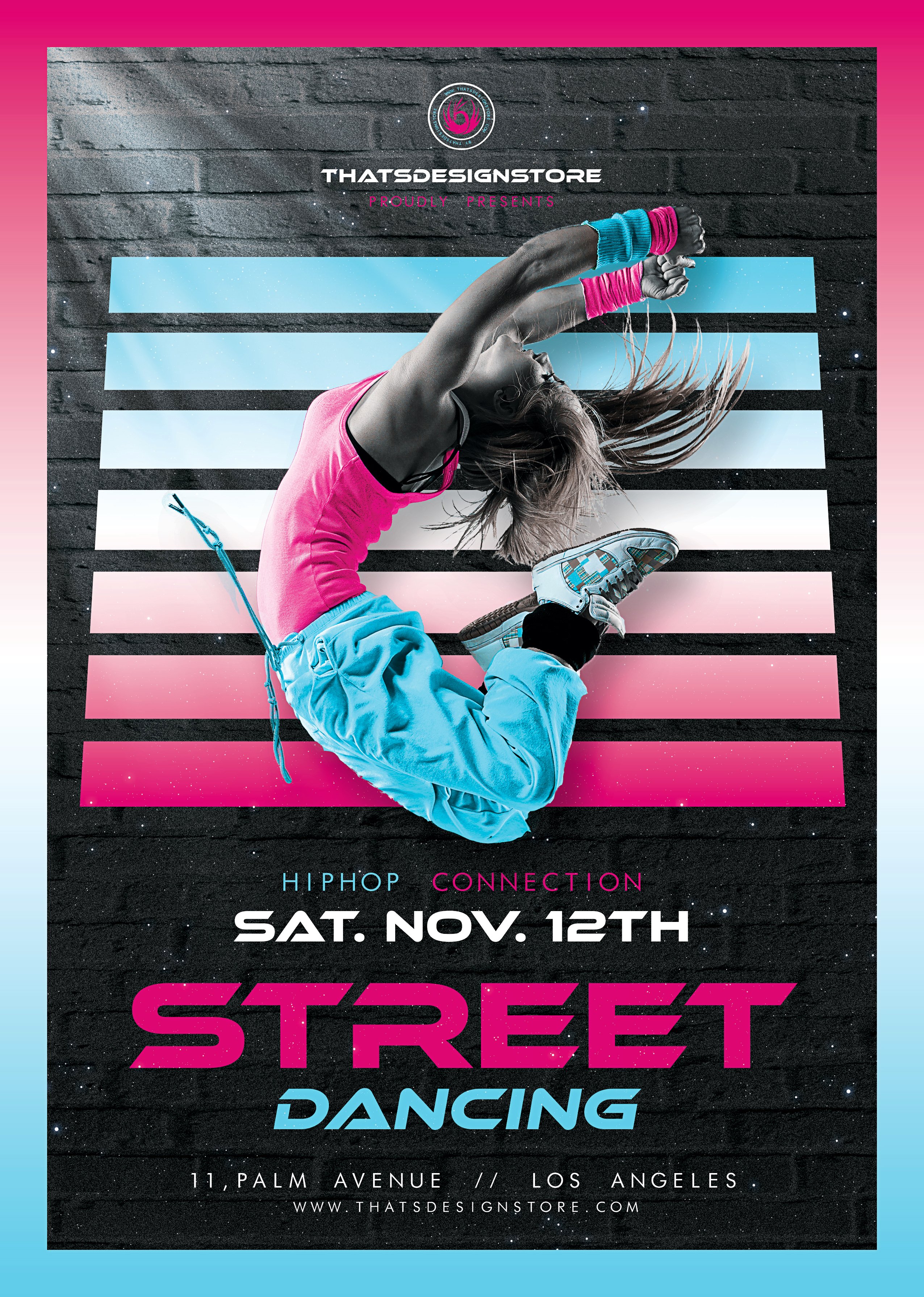 Street Dancing Flyer Template