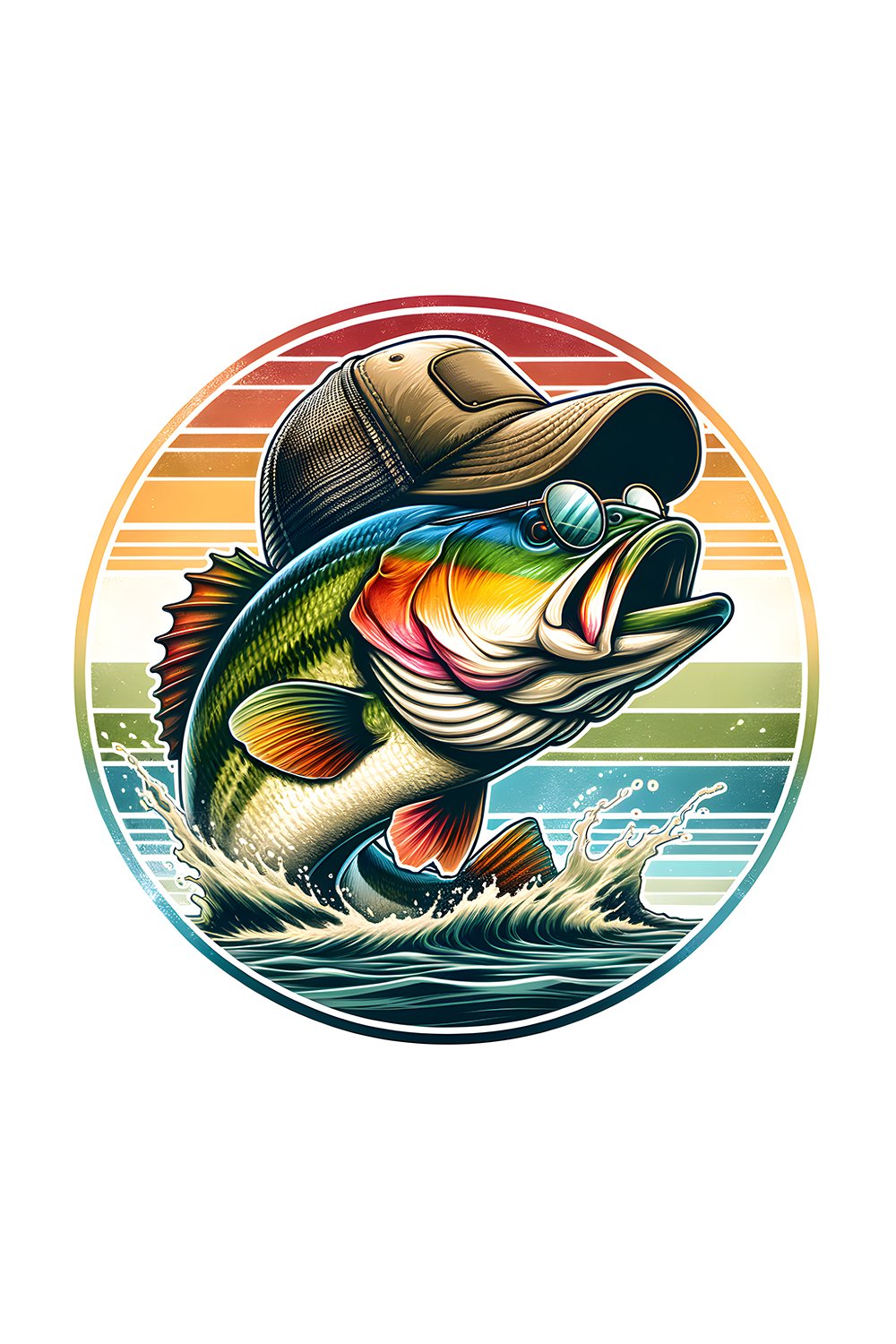 Bass Fish Sublimation Design (3663227)