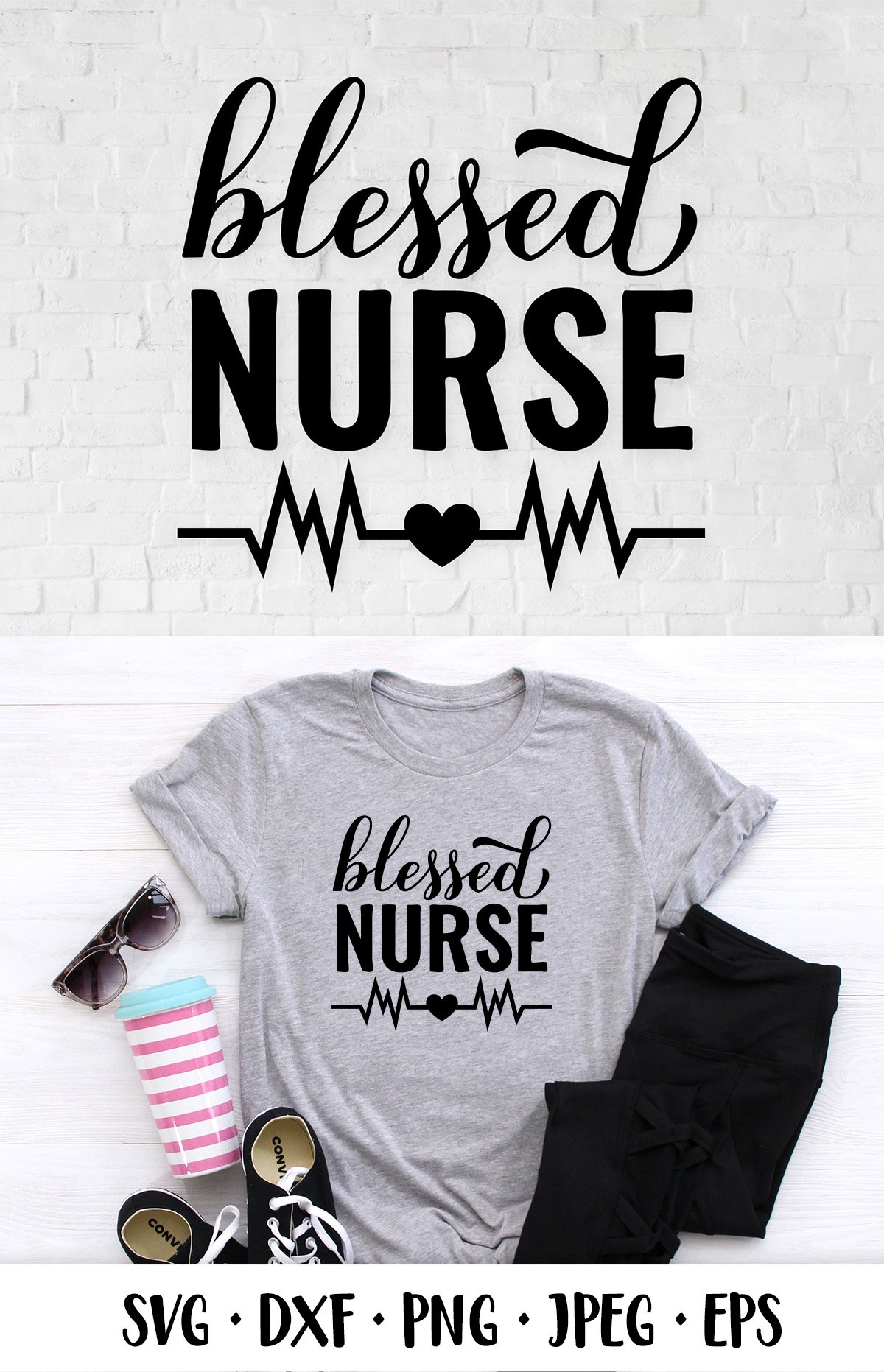 Blessed nurse SVG. Nurses quote. Gift for nurse