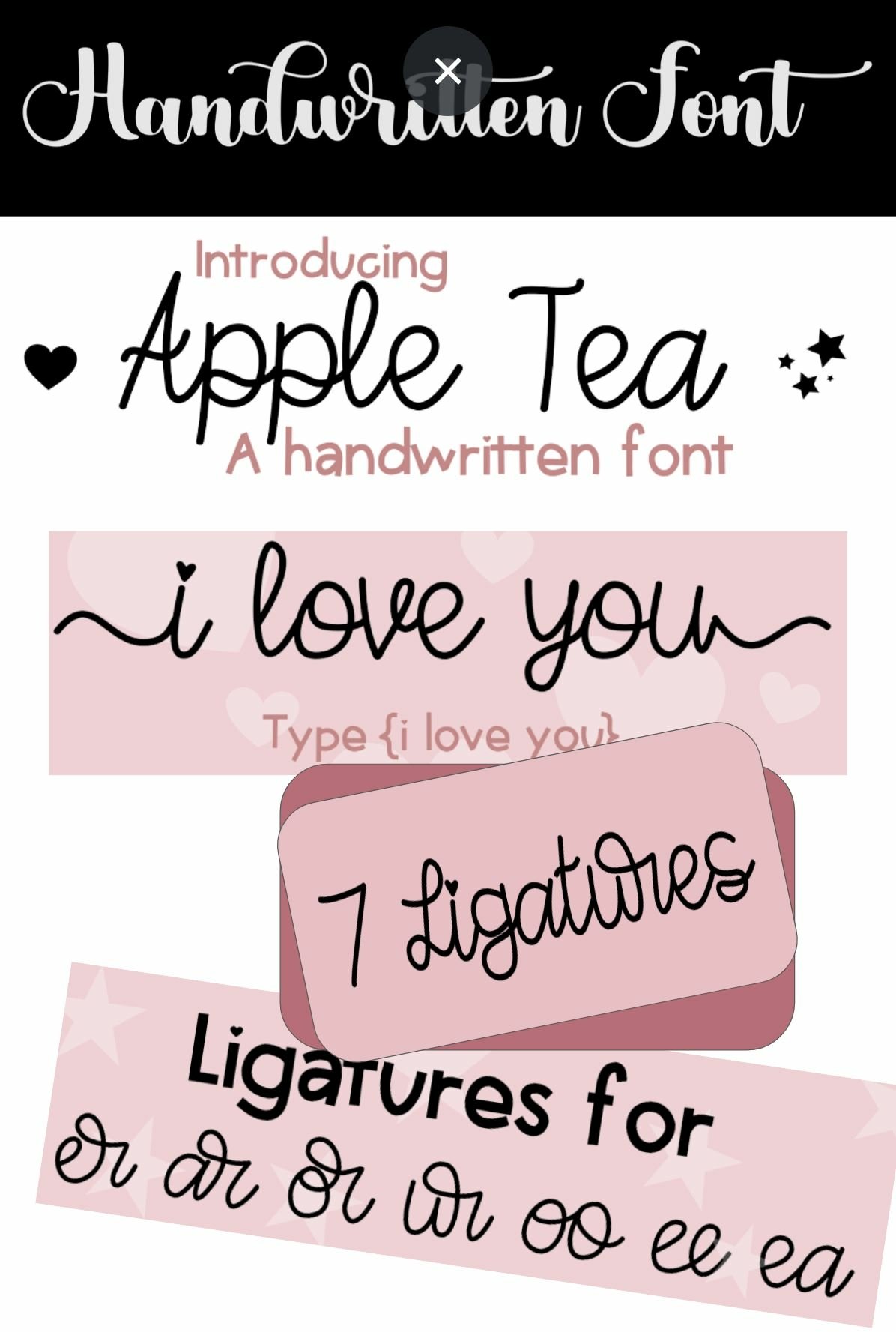 Apple Tea Font
