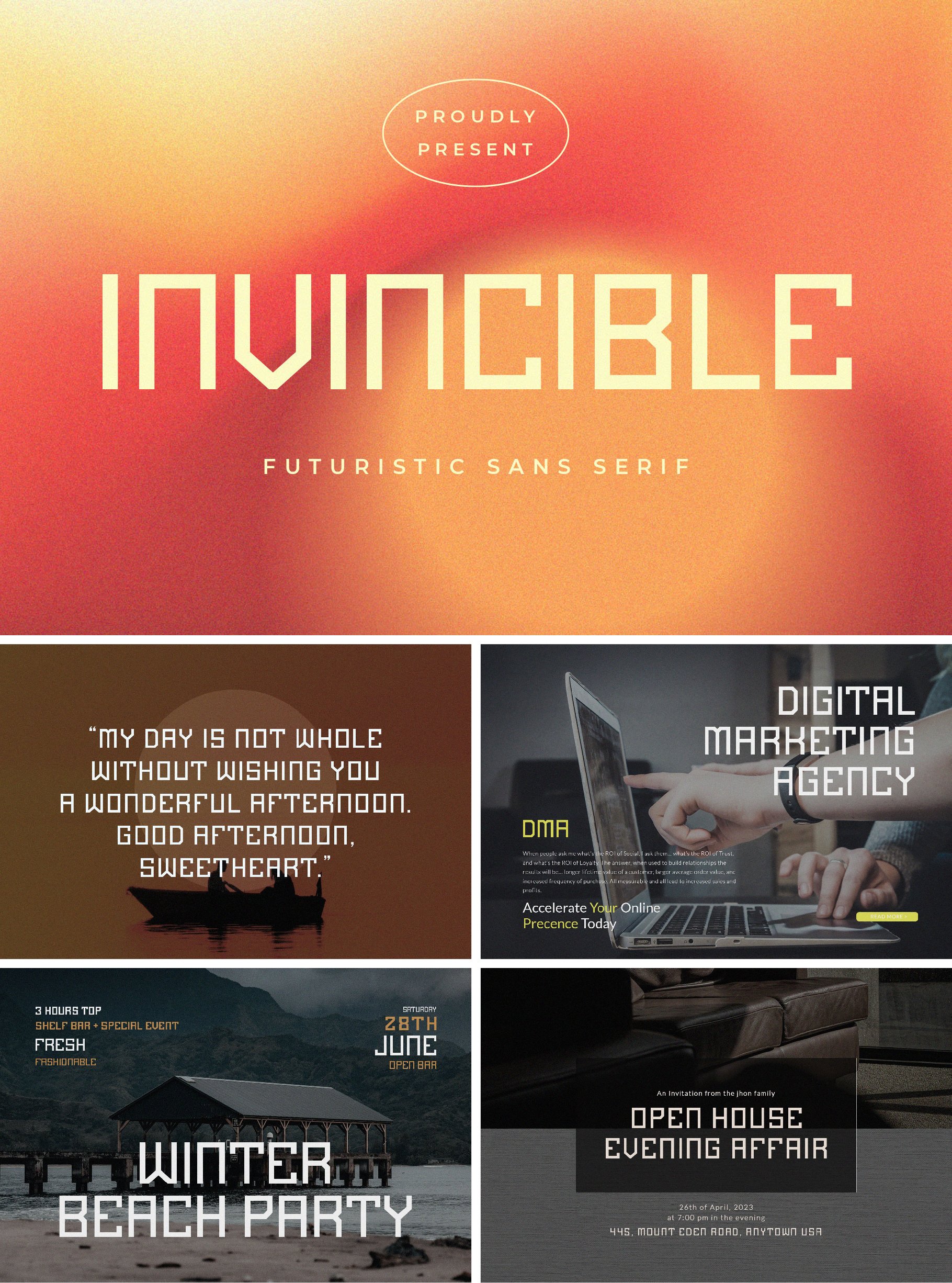 Invincible - Futuristic Sans Serif