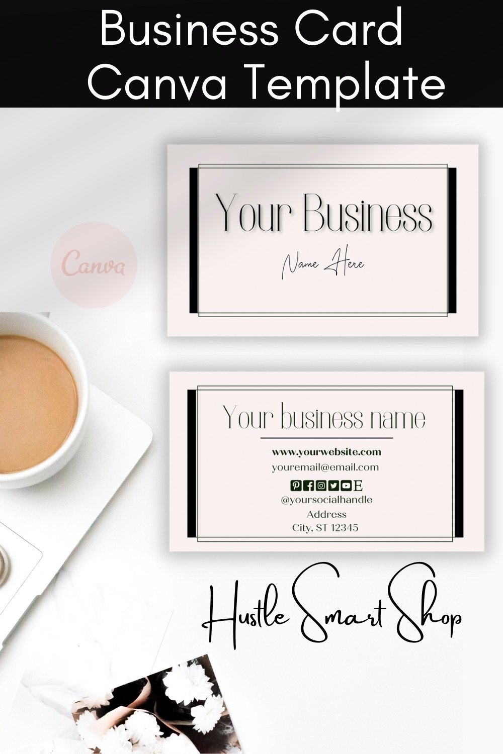 Canva Business Card Template, Canva Business Cards
