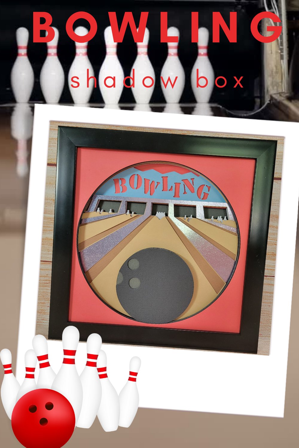 Golf Svg Shadow Box, 3D Layered Sports Golf Theme Cut File