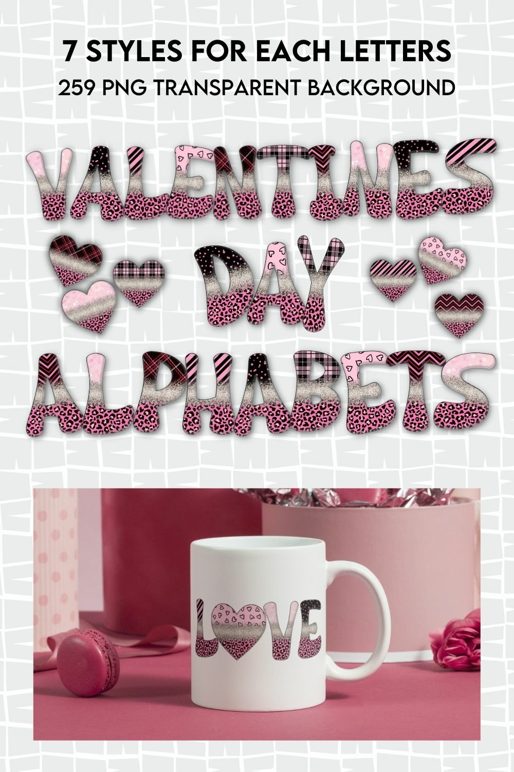Valentines Alphabets - 259 PNG Transparent Background
