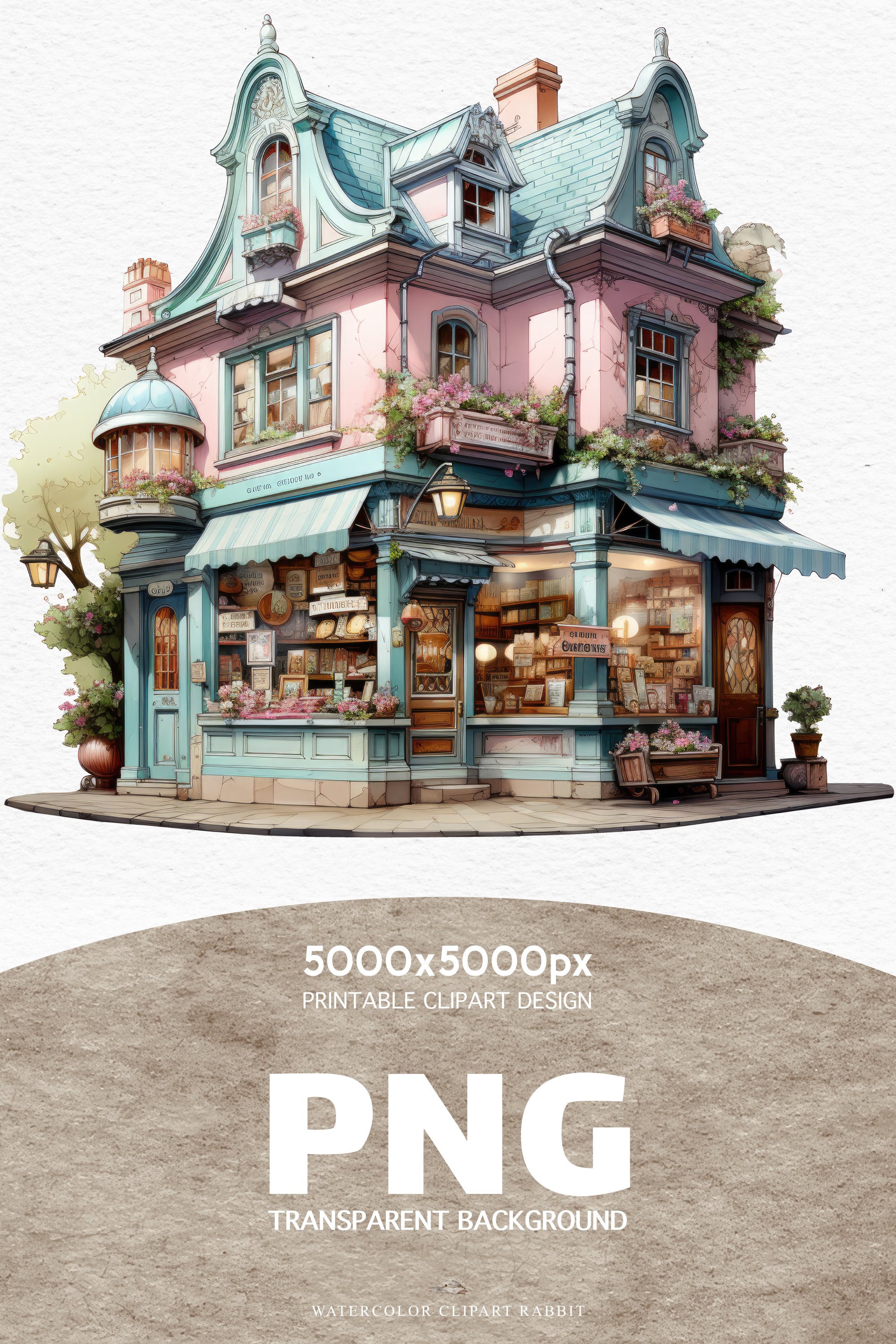 Fantasy Pastel Store Bakery Shop Cafe House Architecture