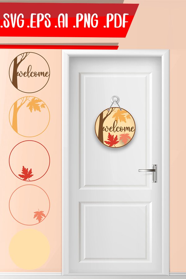 Fall Layered Door Sign (1496802)