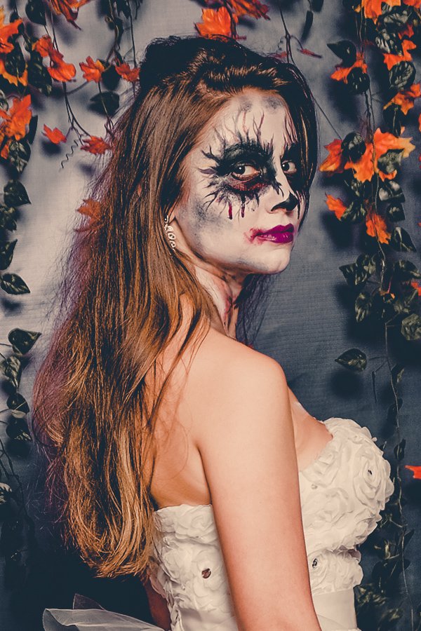 Dead bride in the halloween holiday - 13 stock photos.