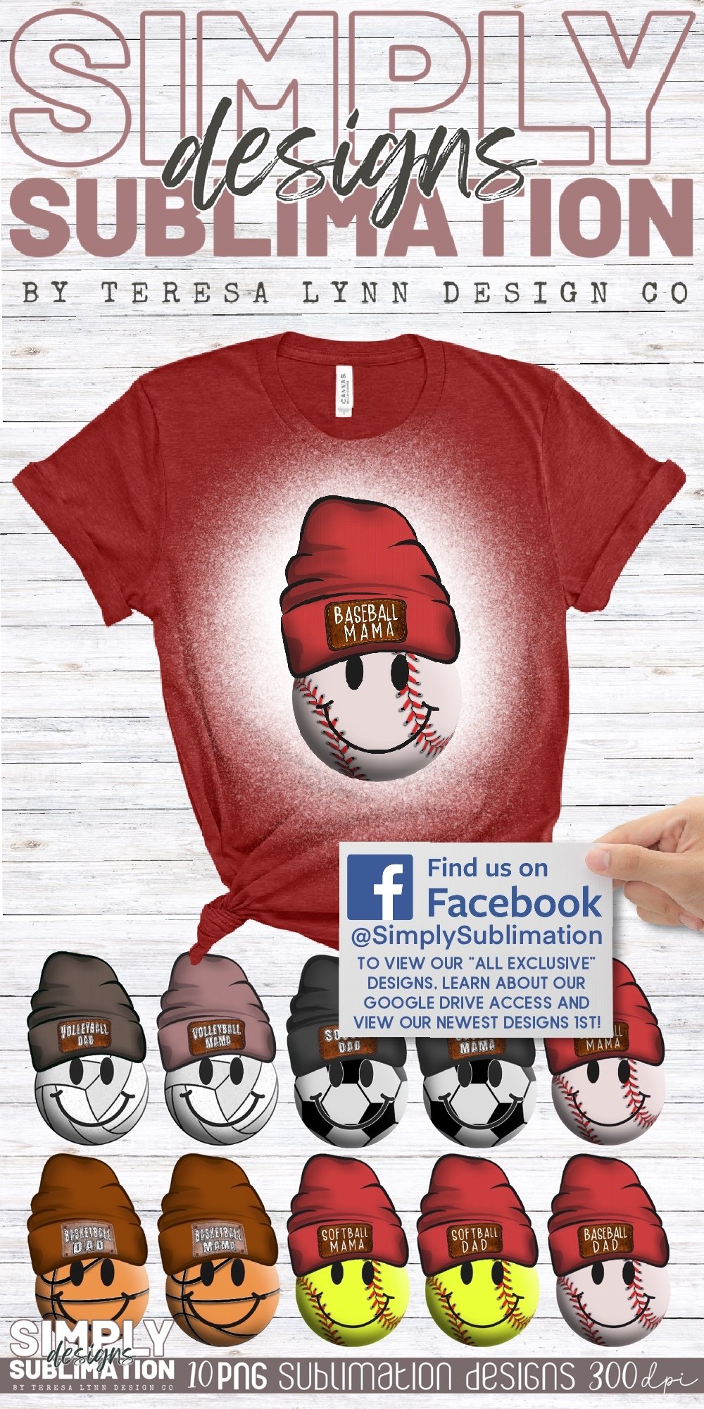 Sports Emoji with Personalized Beanies Sublimation Bundle