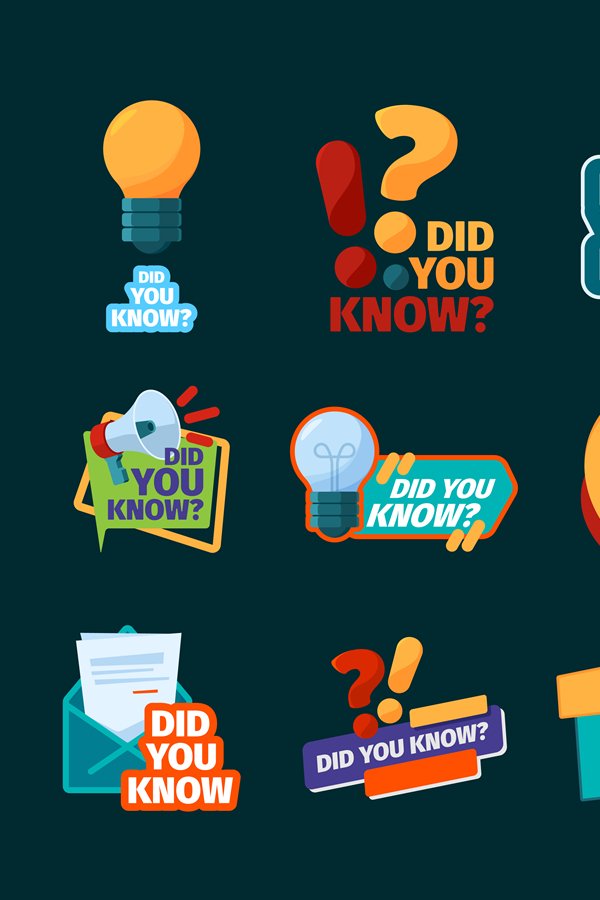 Do you know. Typography design with promotional advertising