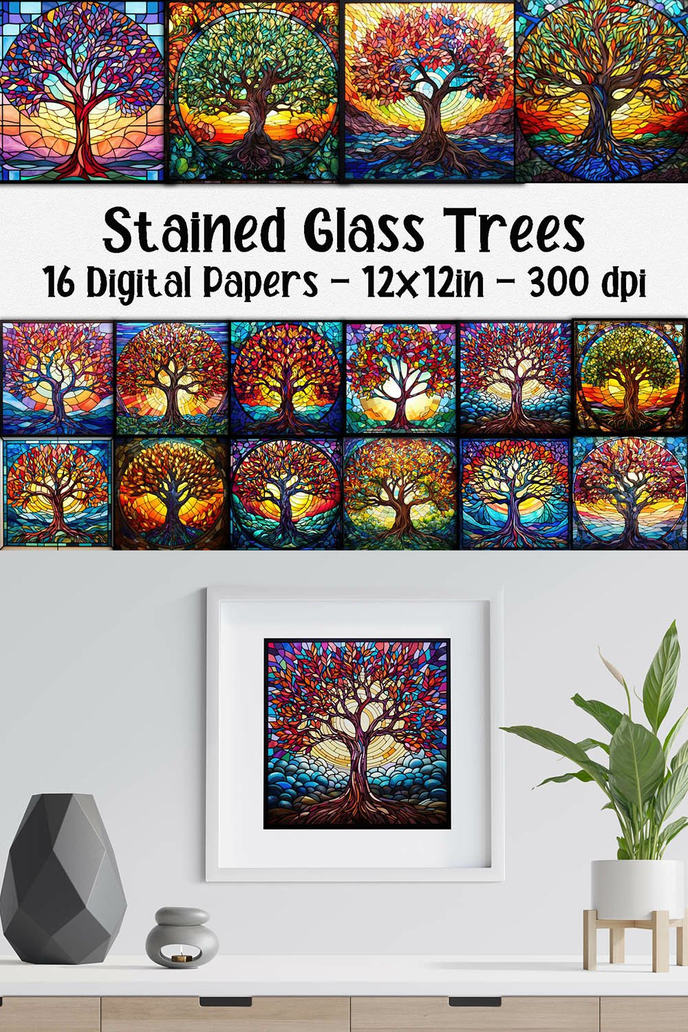 Seamless Cherry Blossoms Digital Paper