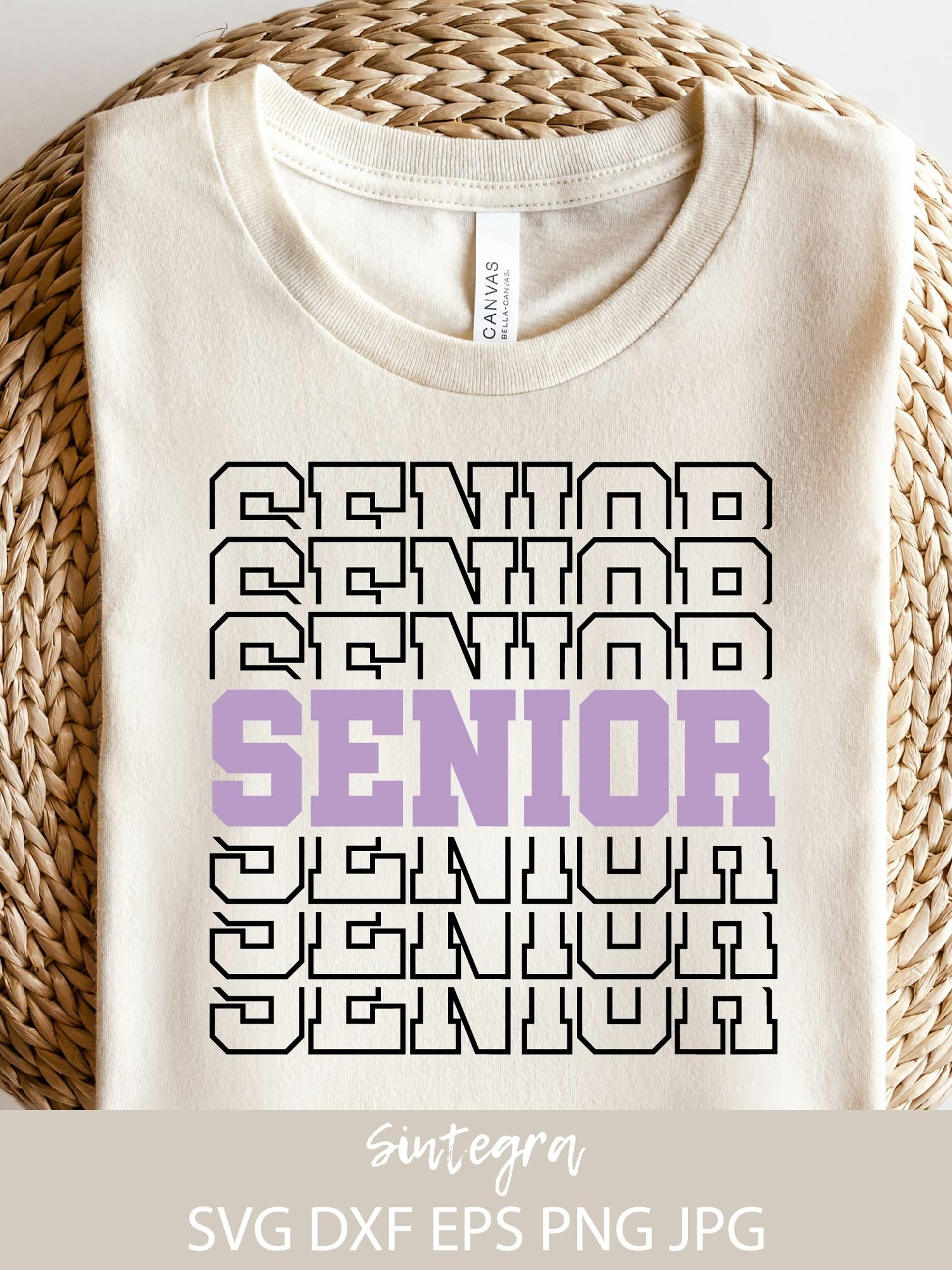 Senior Stacked Design SVG Cut File