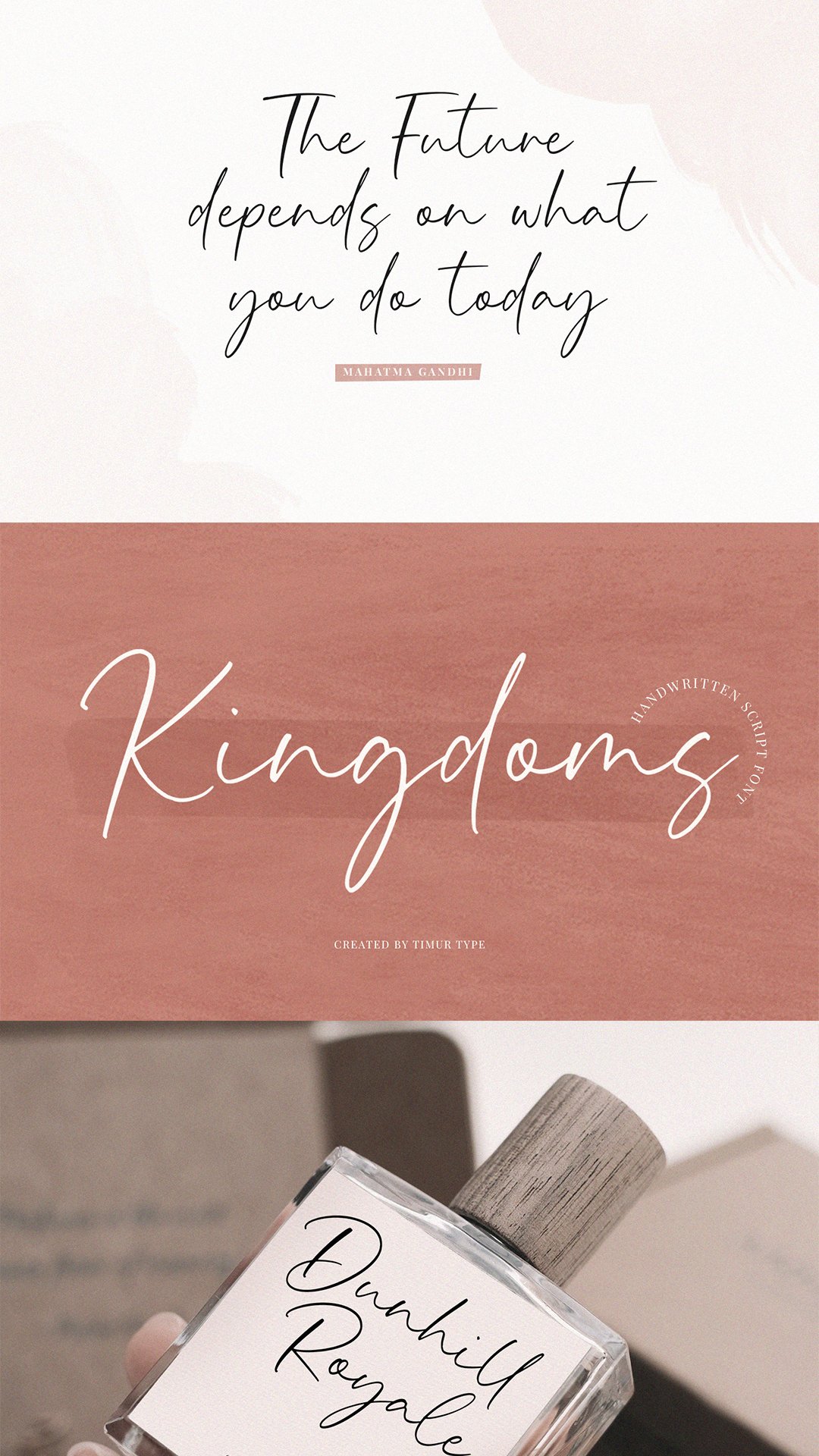 Kingdoms - A Handwritten Script font