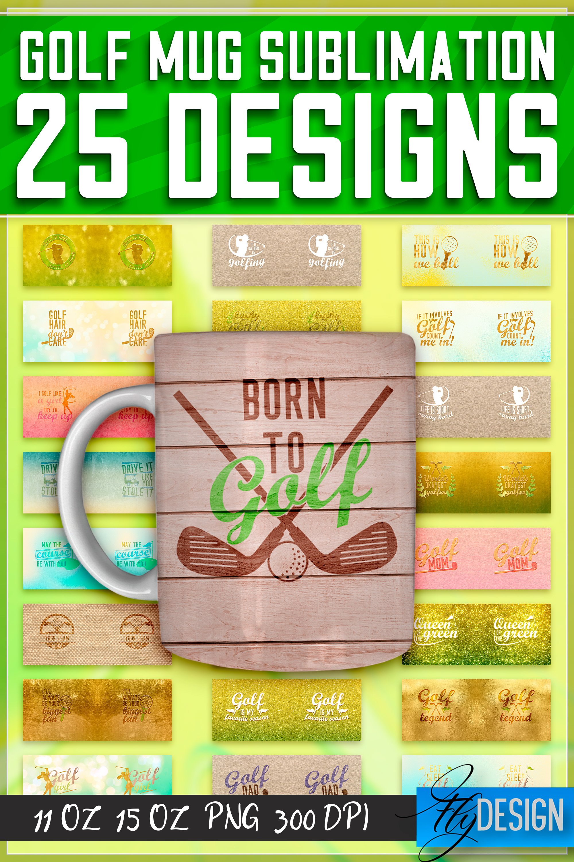 Golf Quotes Mug Wrap Sublimation|Sport Mug|Golf Sublimation
