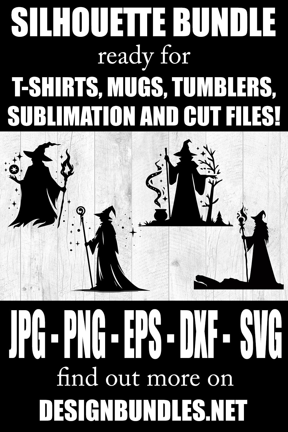 Mage Silhouettes SVG EPS PNG (2965351)