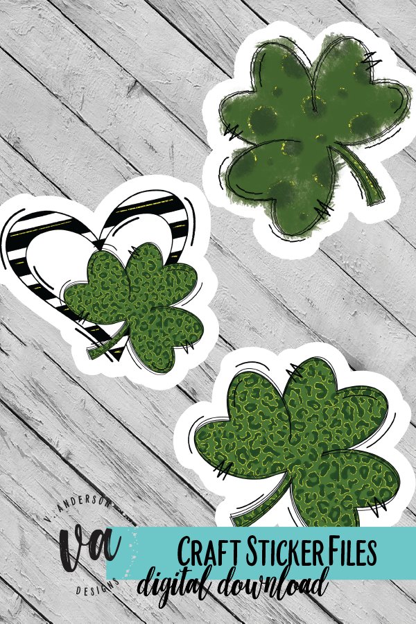 Shamrock PNG Sticker Pack (1762026)