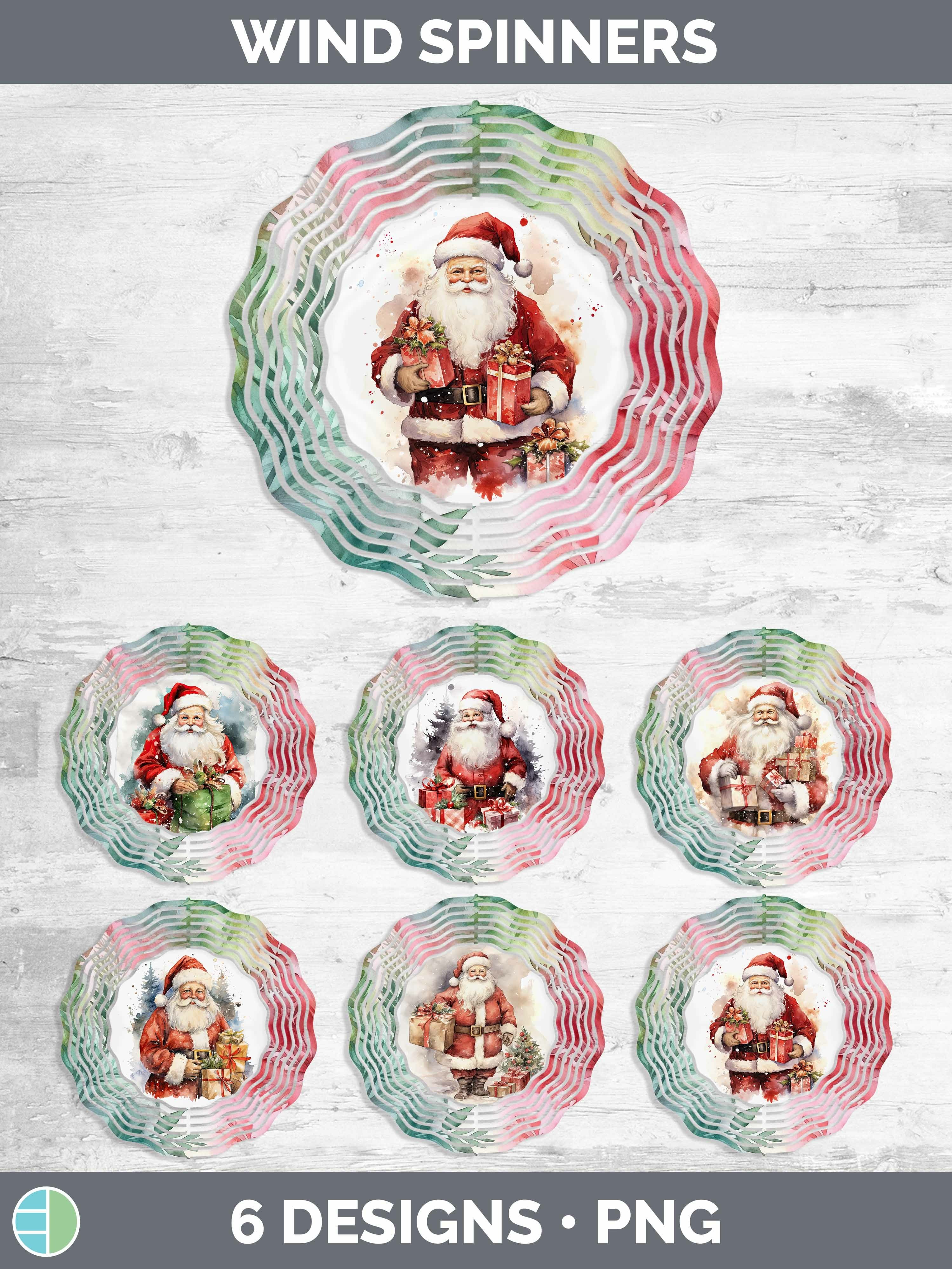 Christmas Santa Wind Spinner | Bundle Spinner Designs