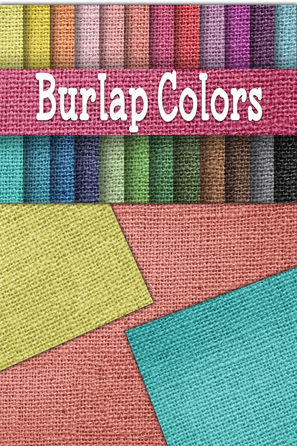 Burlap Colors Digital Paper Textures