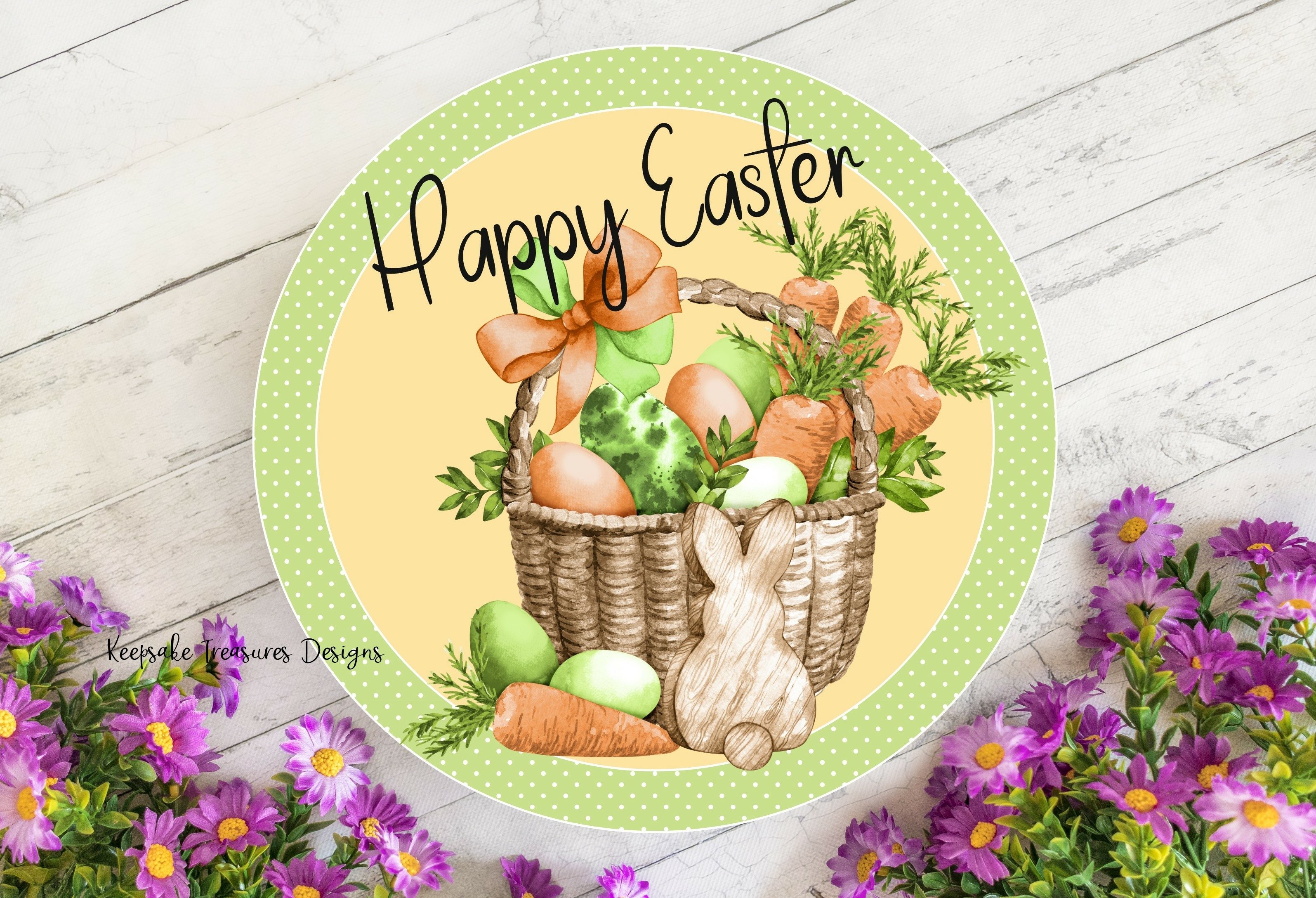 Happy Easter, Door Hanger Template, Bunny (1779699)