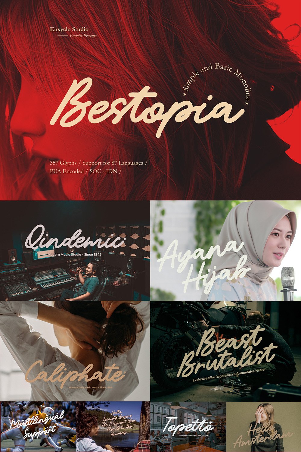 NCL BESTOPIA - Simple Monoline Font