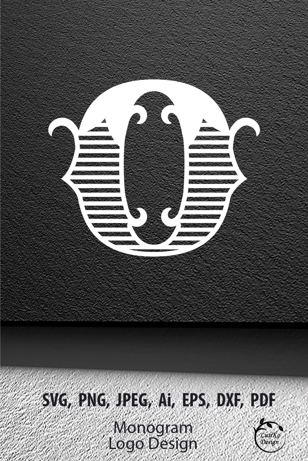 Monogram letter O. Logo Design Letter O. Men masculine sign