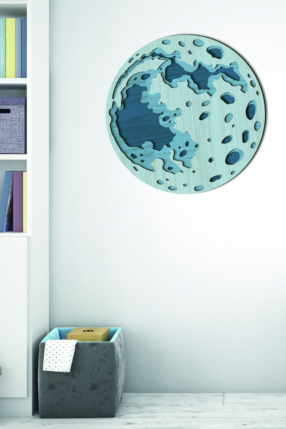 Moon Decorative Wall Panel Template
