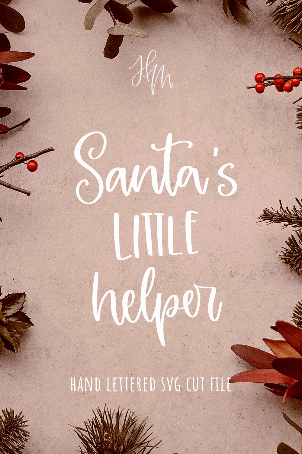 Santa's little helper cut file SVG DXF EPS PNG JPG