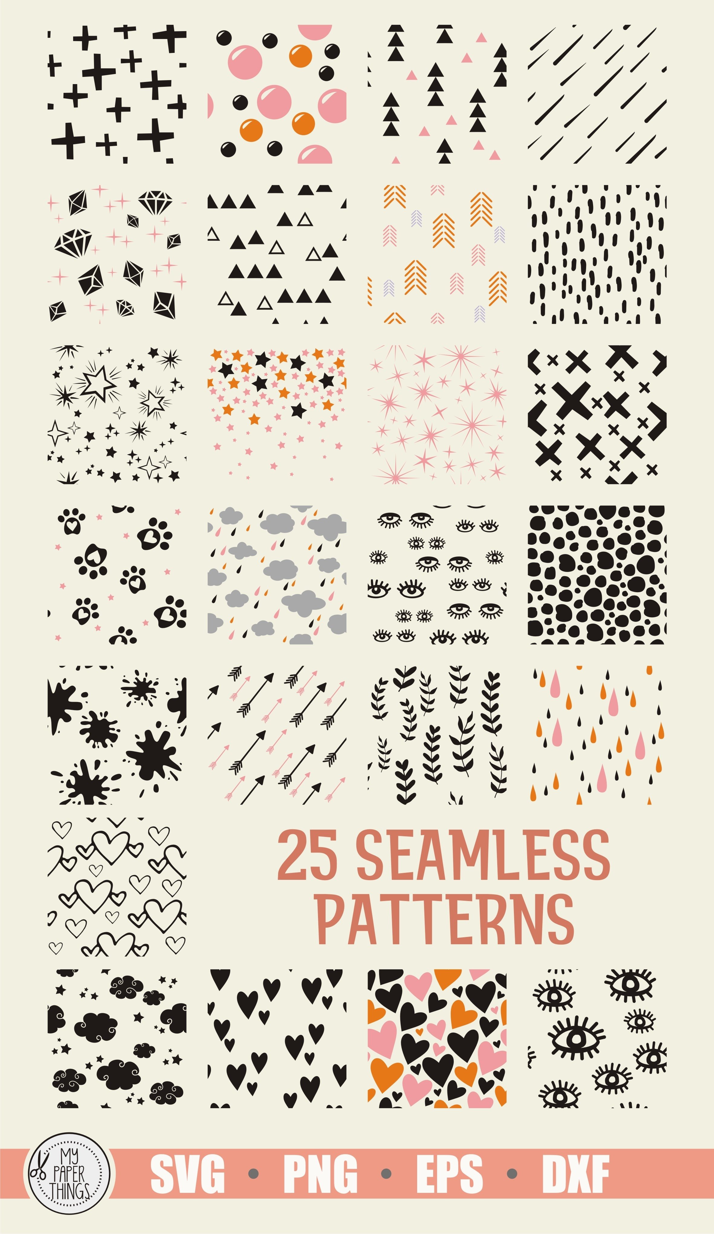 Seamless Pattern SVG Bundle (530483)