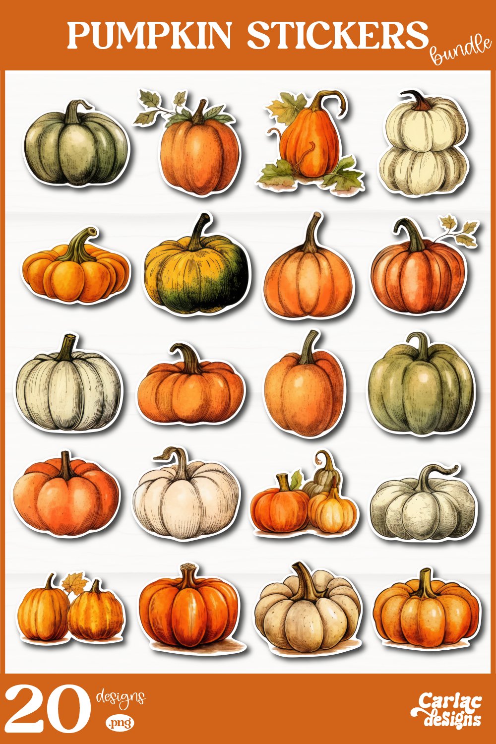 Pumpkin Stickers | Fall stickers