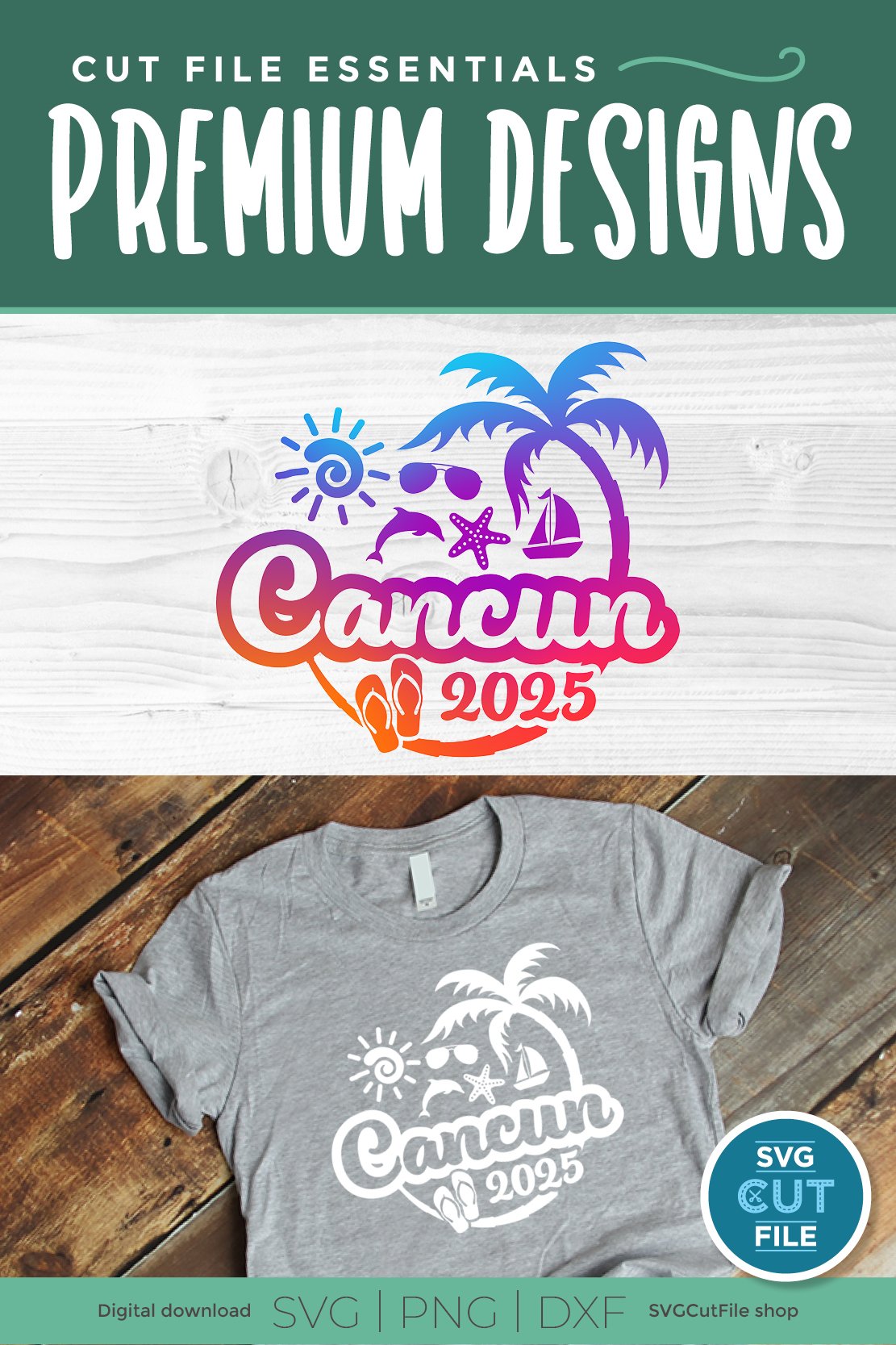 2025 Cancun svg - Great for a Cancun Vacation or Trip