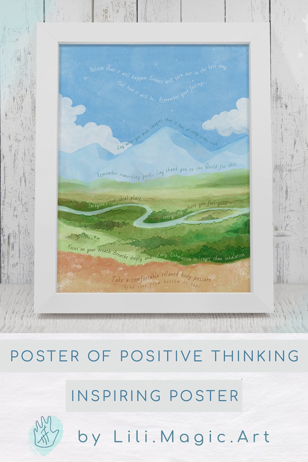 Poster for positive thinking | Inspirational poster