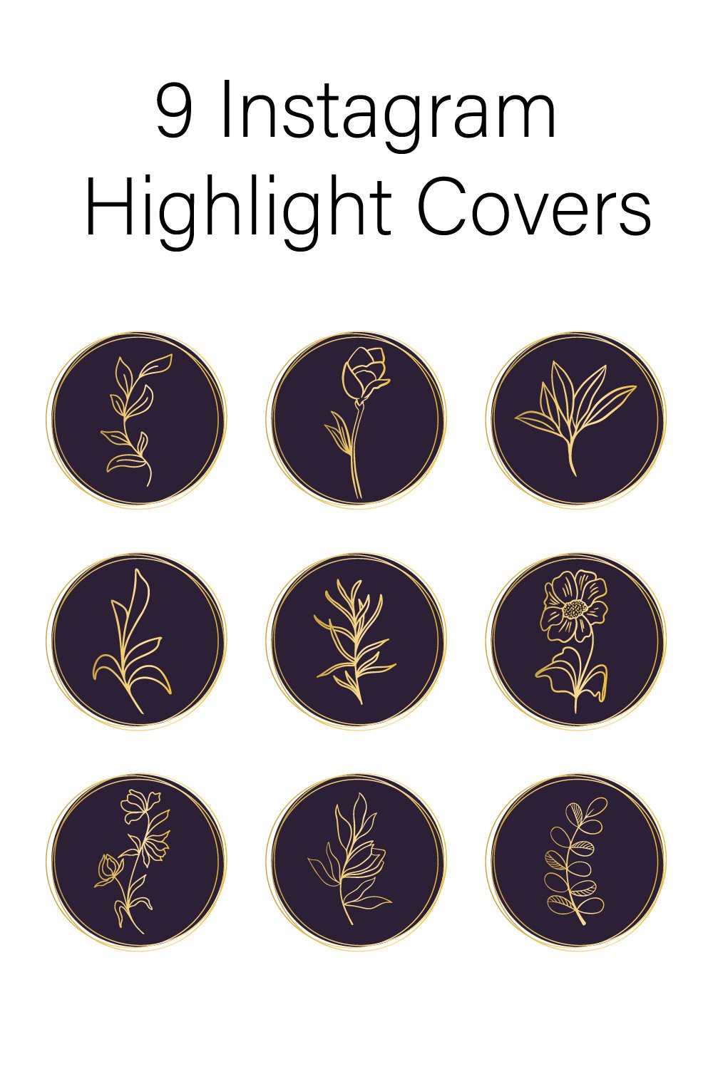 Golden Instagram Story Highlight Covers