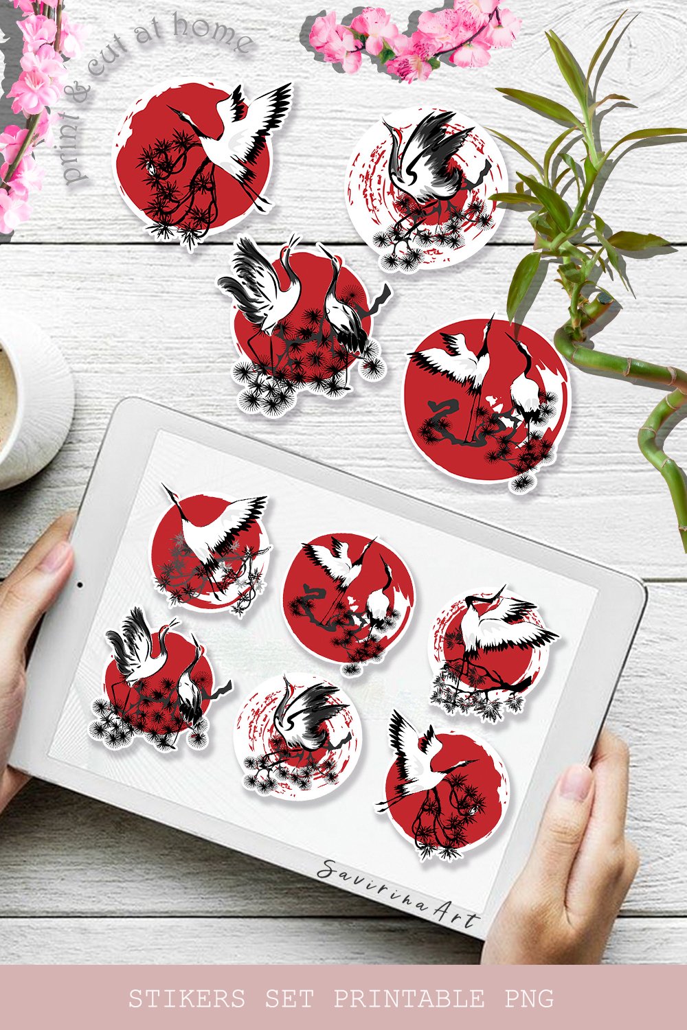 Japanes Stickers set Printable. Sticker PNG (2847157)