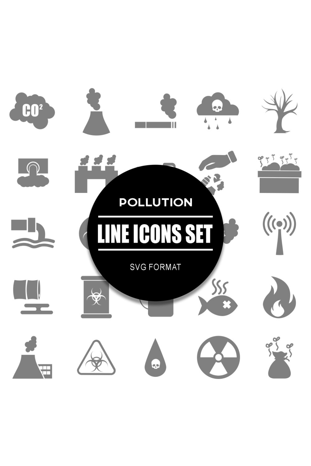 Pollution Icon Set