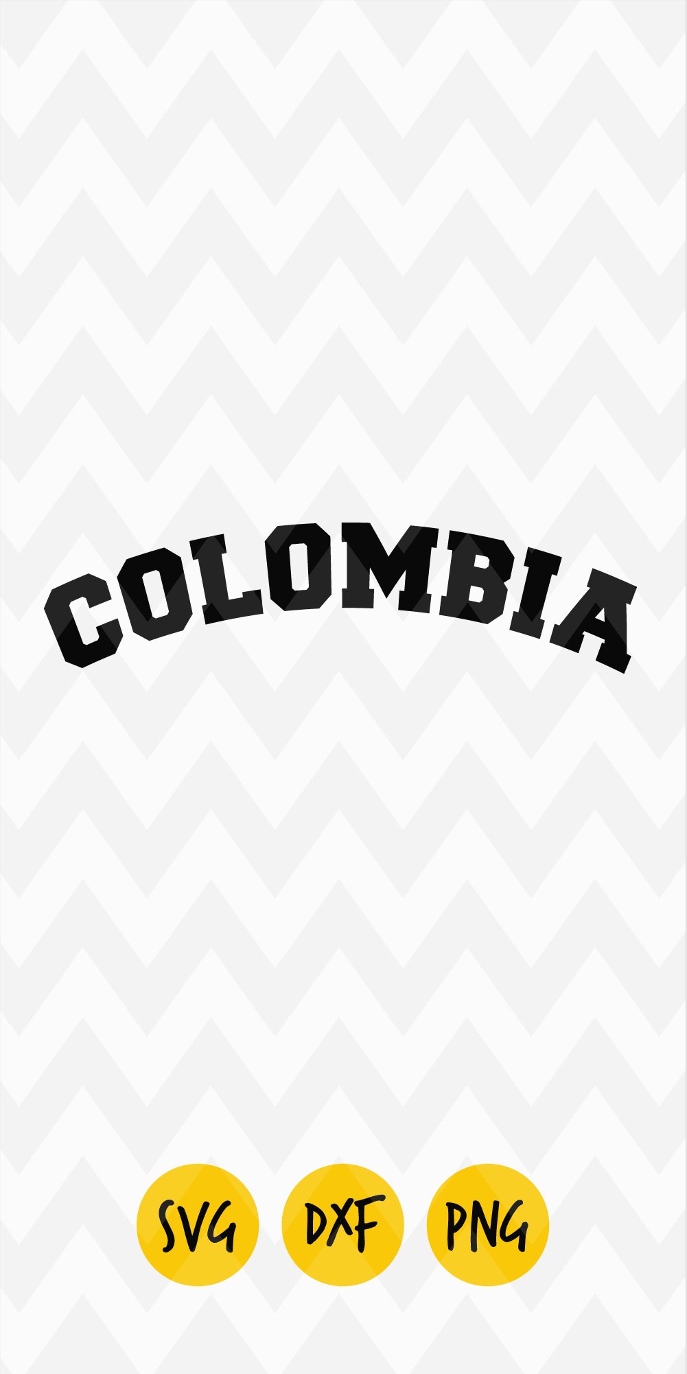 Colombia trendy wavy letters for Cutting Machines