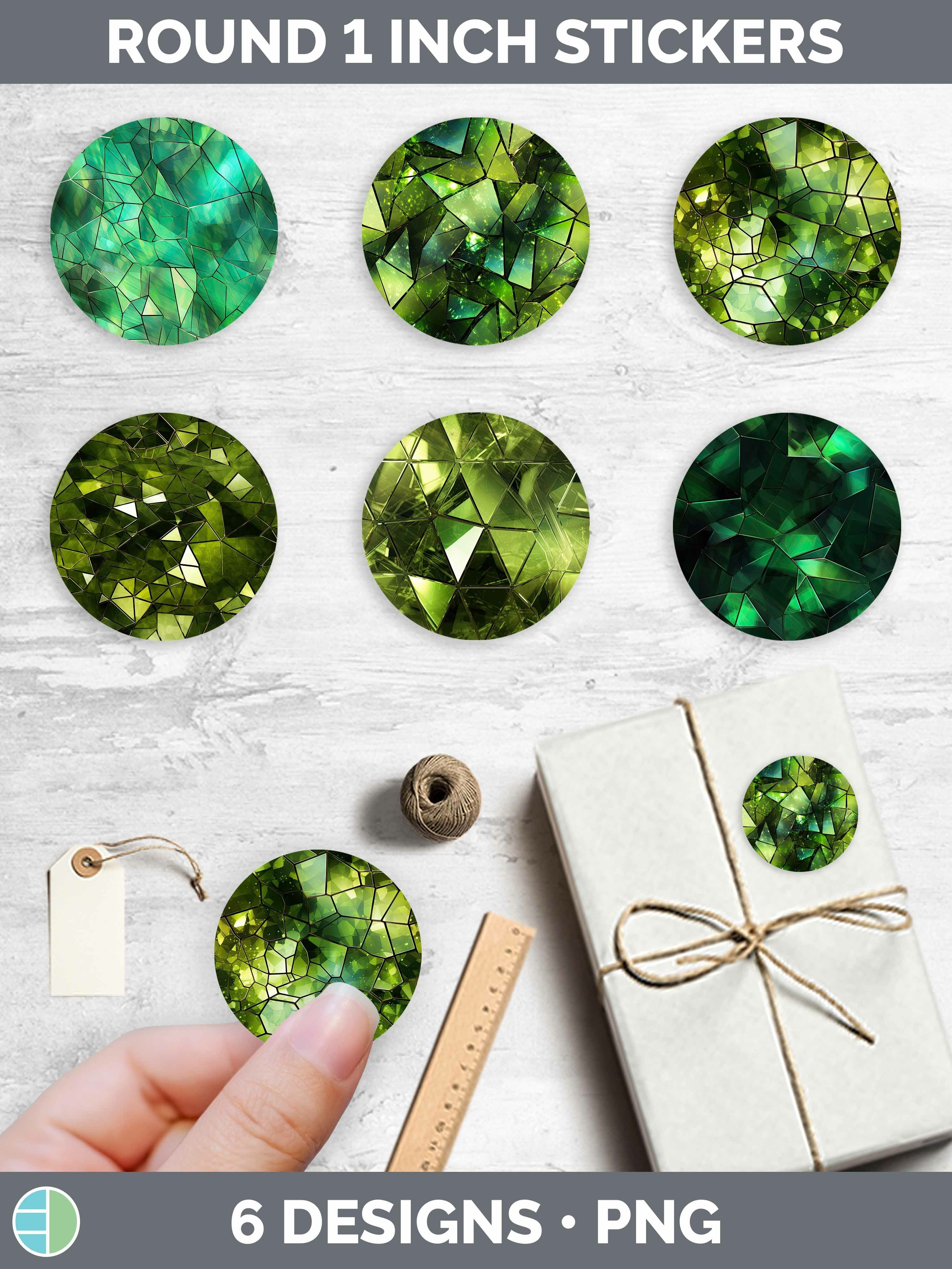 Holographic Avocado Stickers | Round Labels Bundle