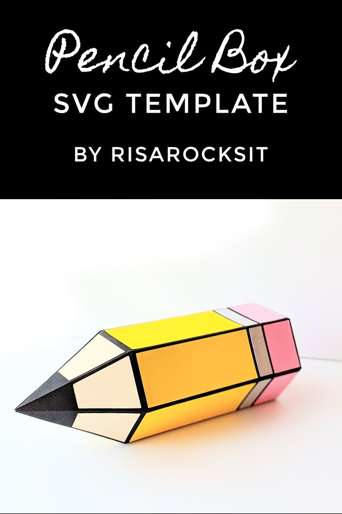 BEST SELLER! Pencil Hexagon Gift Box SVG Design