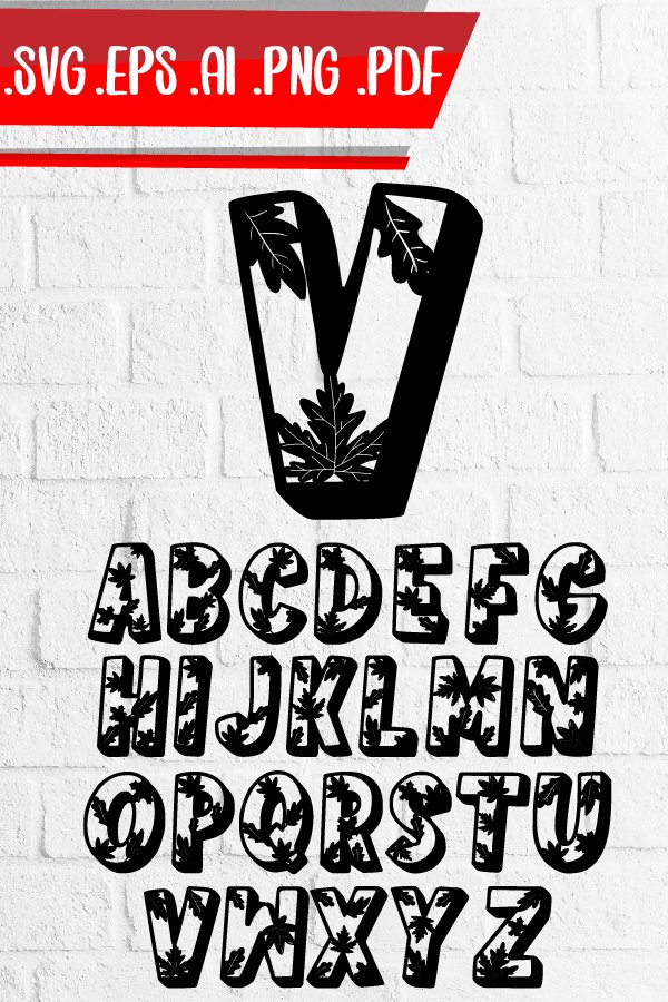 Fall Alphabet A-Z Svg eps ai png pdf