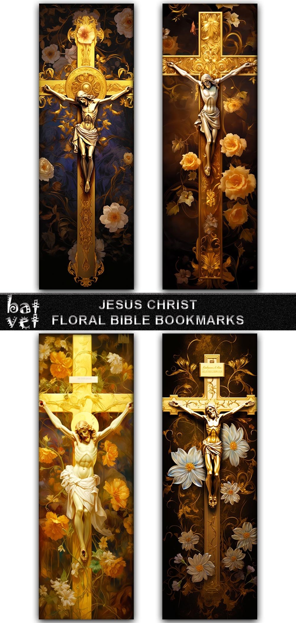 Jesus Bookmark Sublimation | Bible Bookmark Print Design PNG