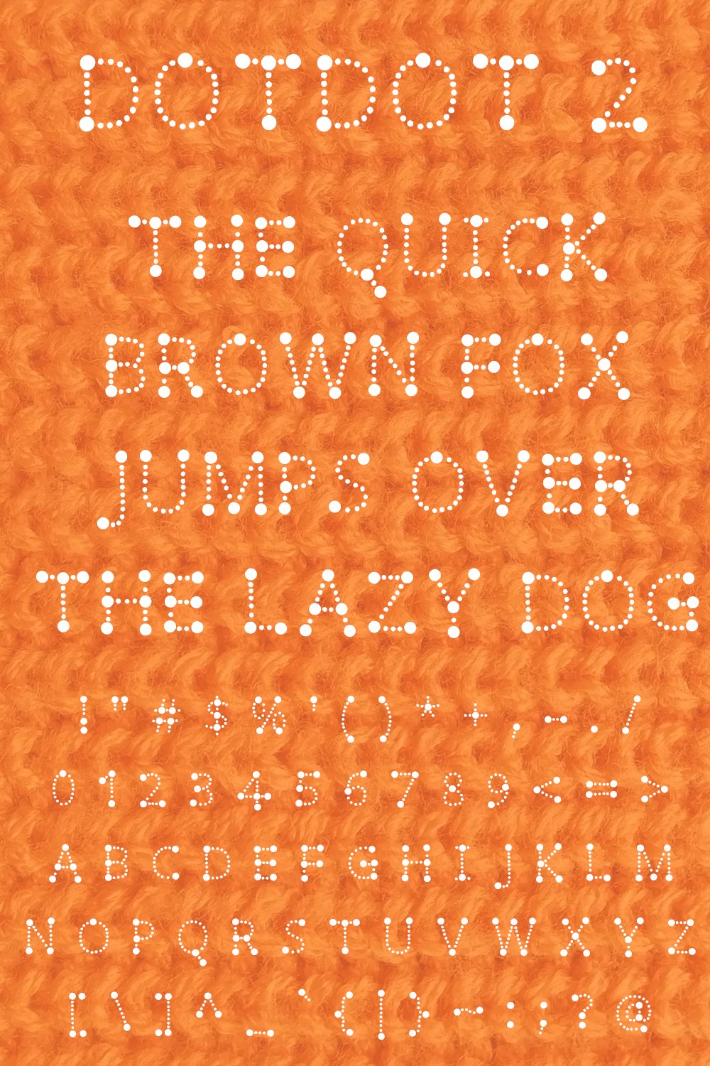 dotdot2 handwritten font in ttf, otf
