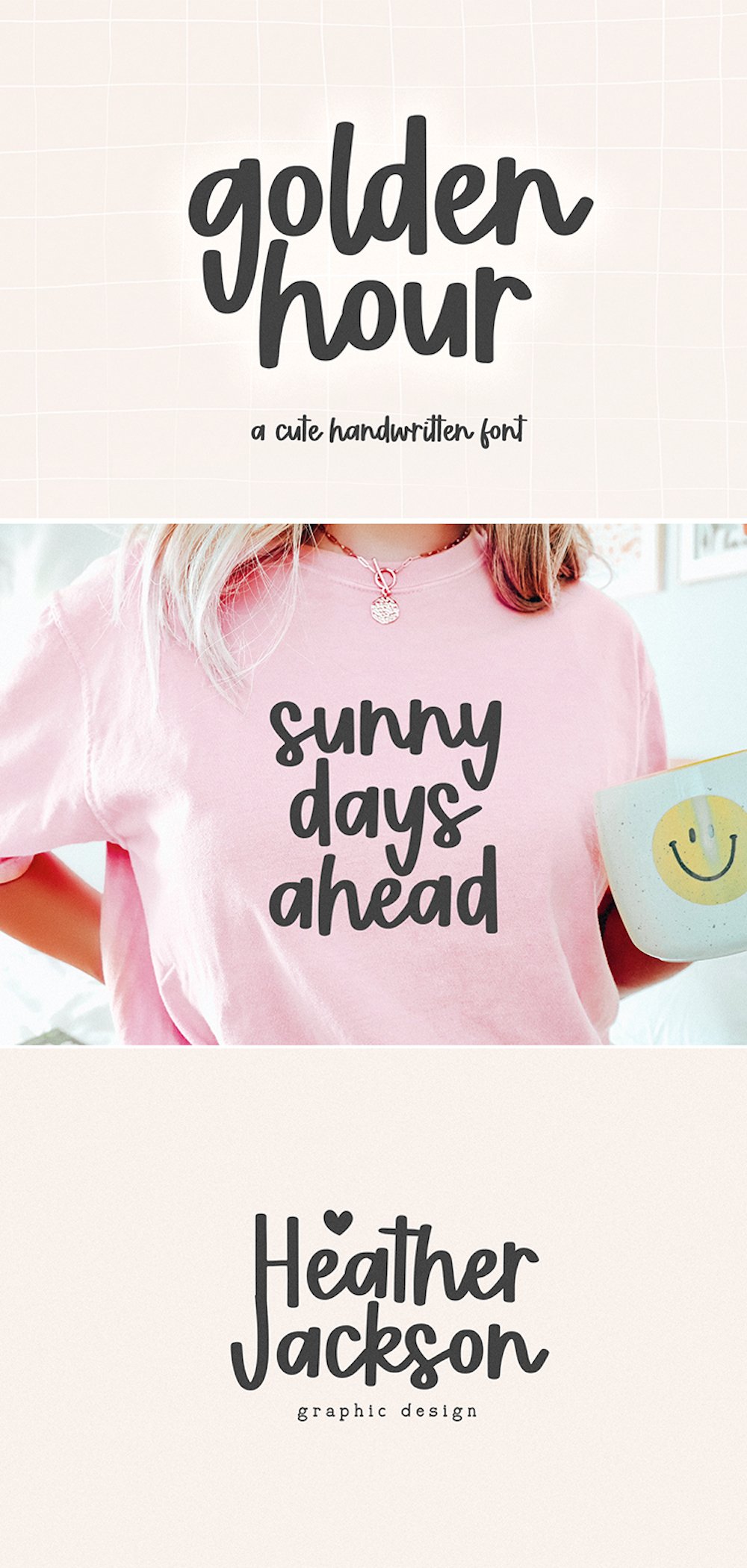 Golden Hour - Cute Script Font