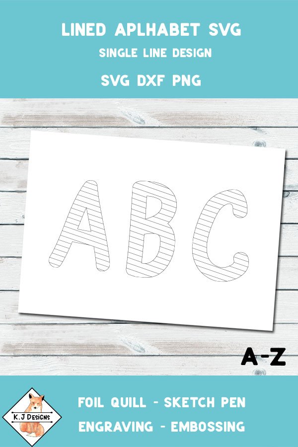 Alphabet SVG for Foil Quill | Single Line Designs