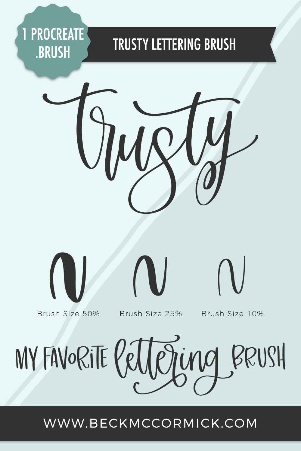 Trusty - Procreate Lettering Brush