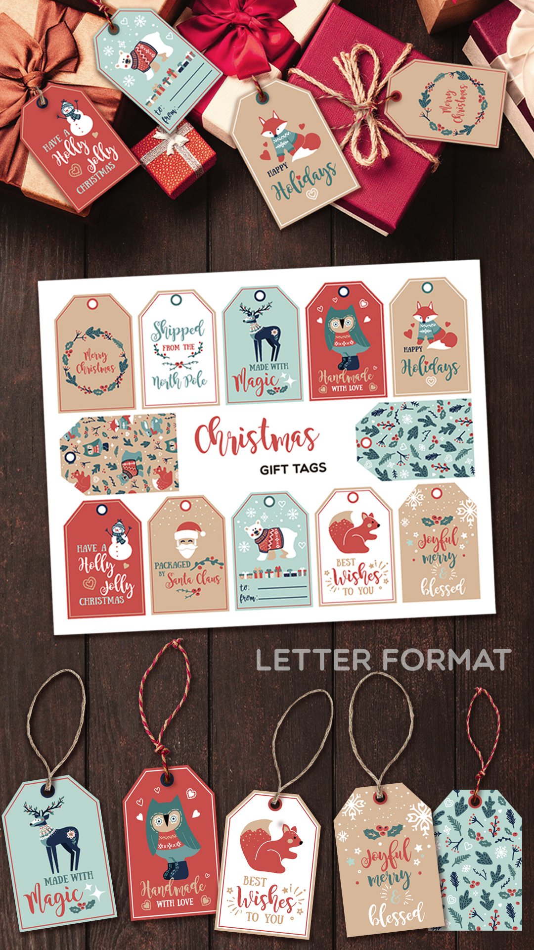 Christmas gift tags / Scandinavian gift tags (2232562)