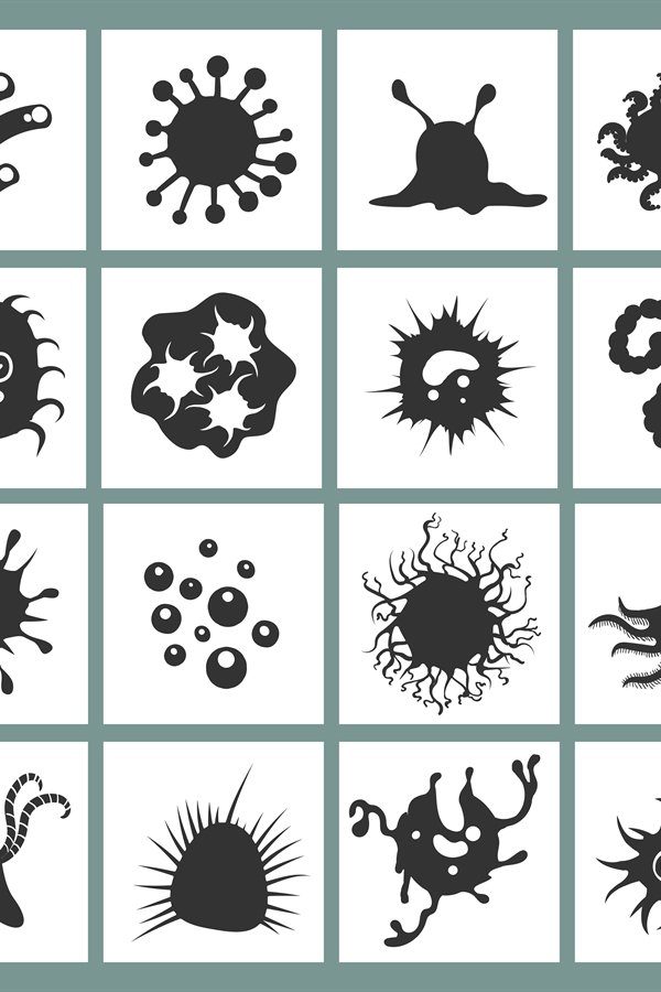 Cell disease vector icons