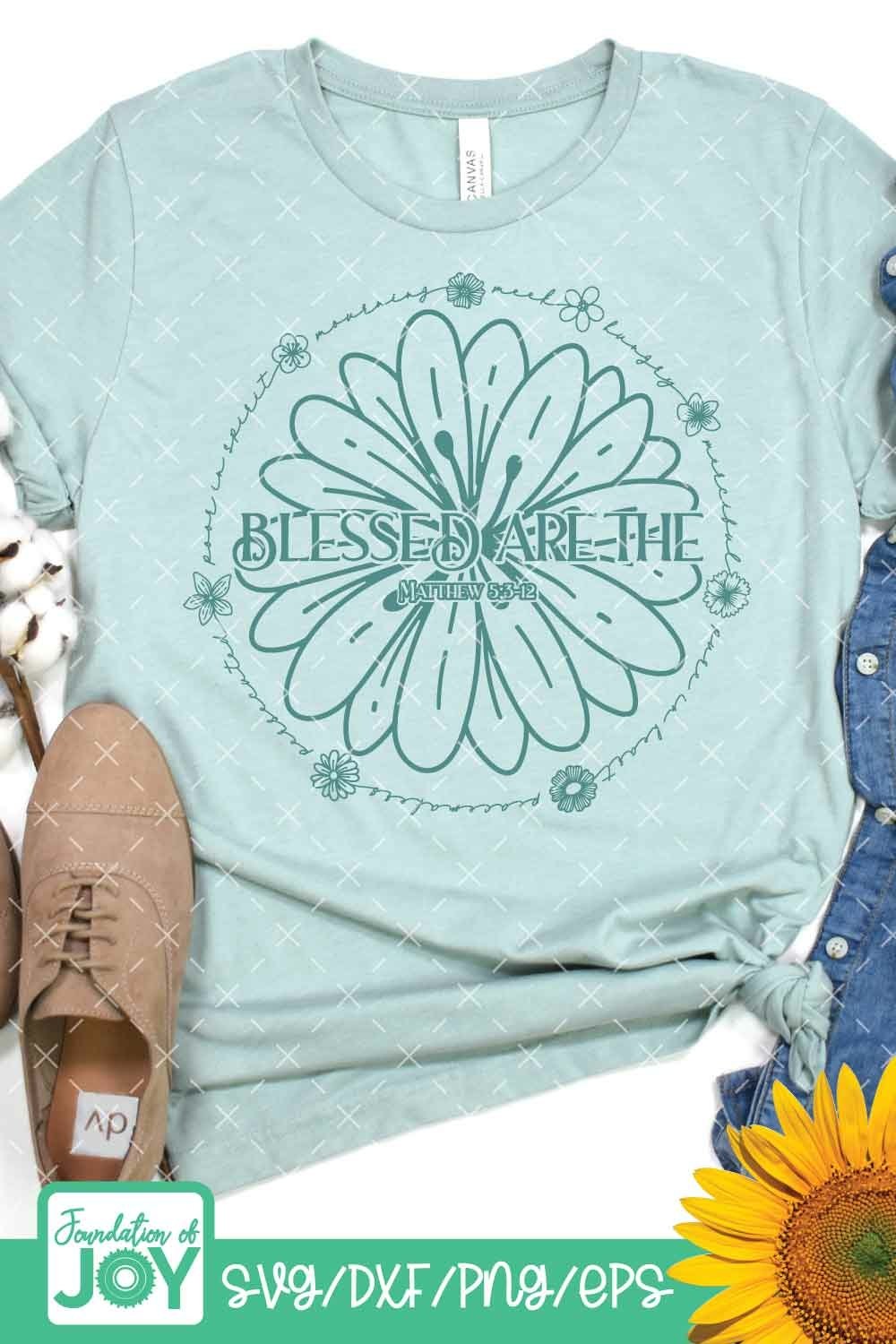 The Beatitudes svg,Flower svg, Wildflowers svg, Bible Verse