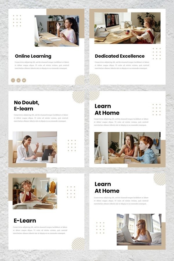 Instagram Feed Template - Online Learning