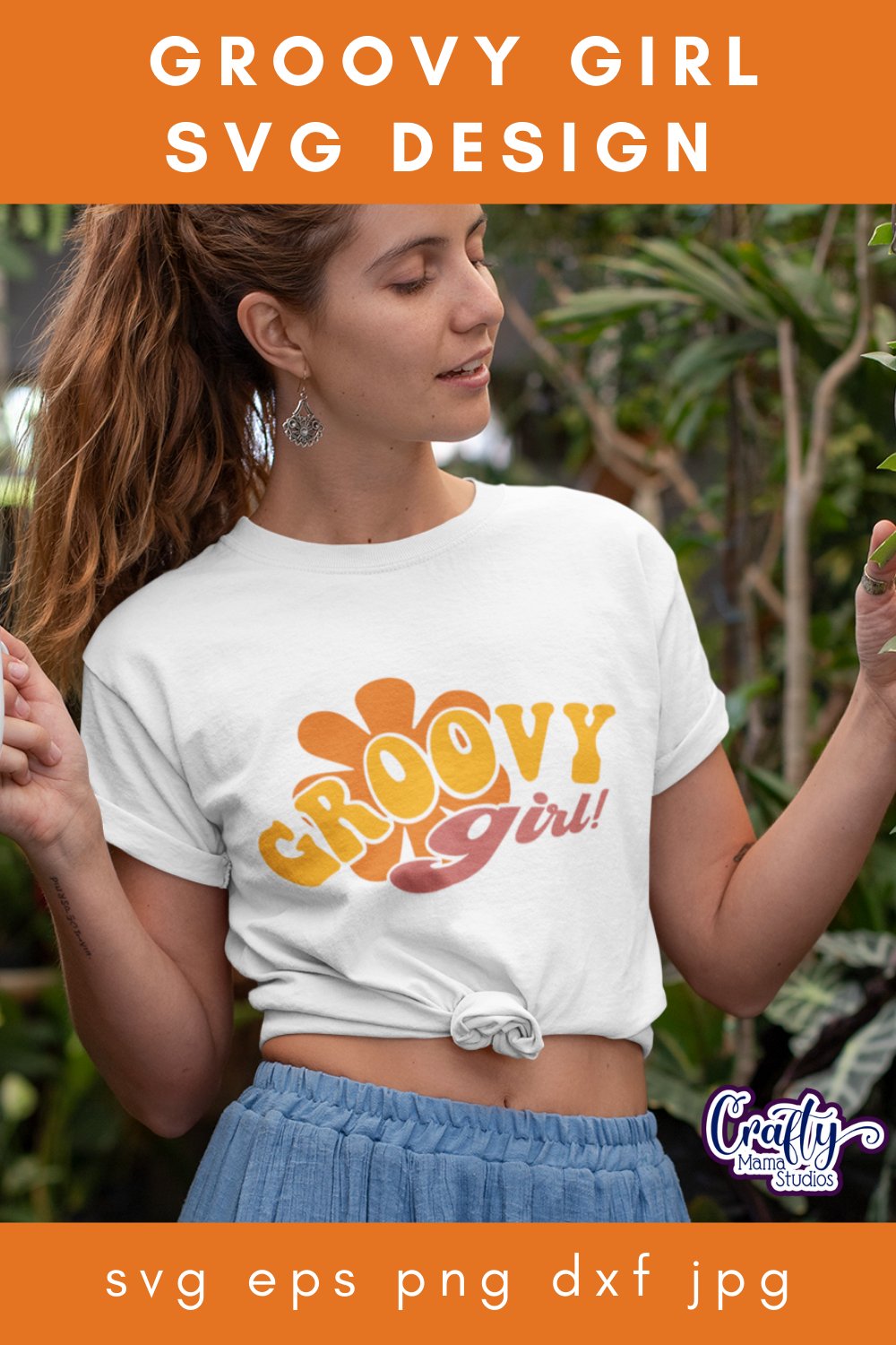 Groovy Girl Svg | Retro Hippie Shirt Design