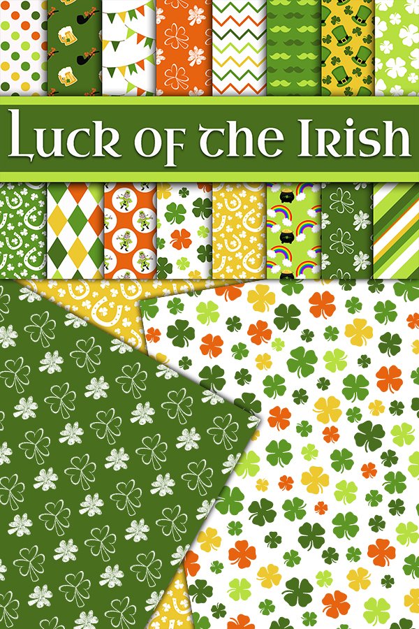 Luck of the Irish Digital Paper - St Patricks Day (37358)