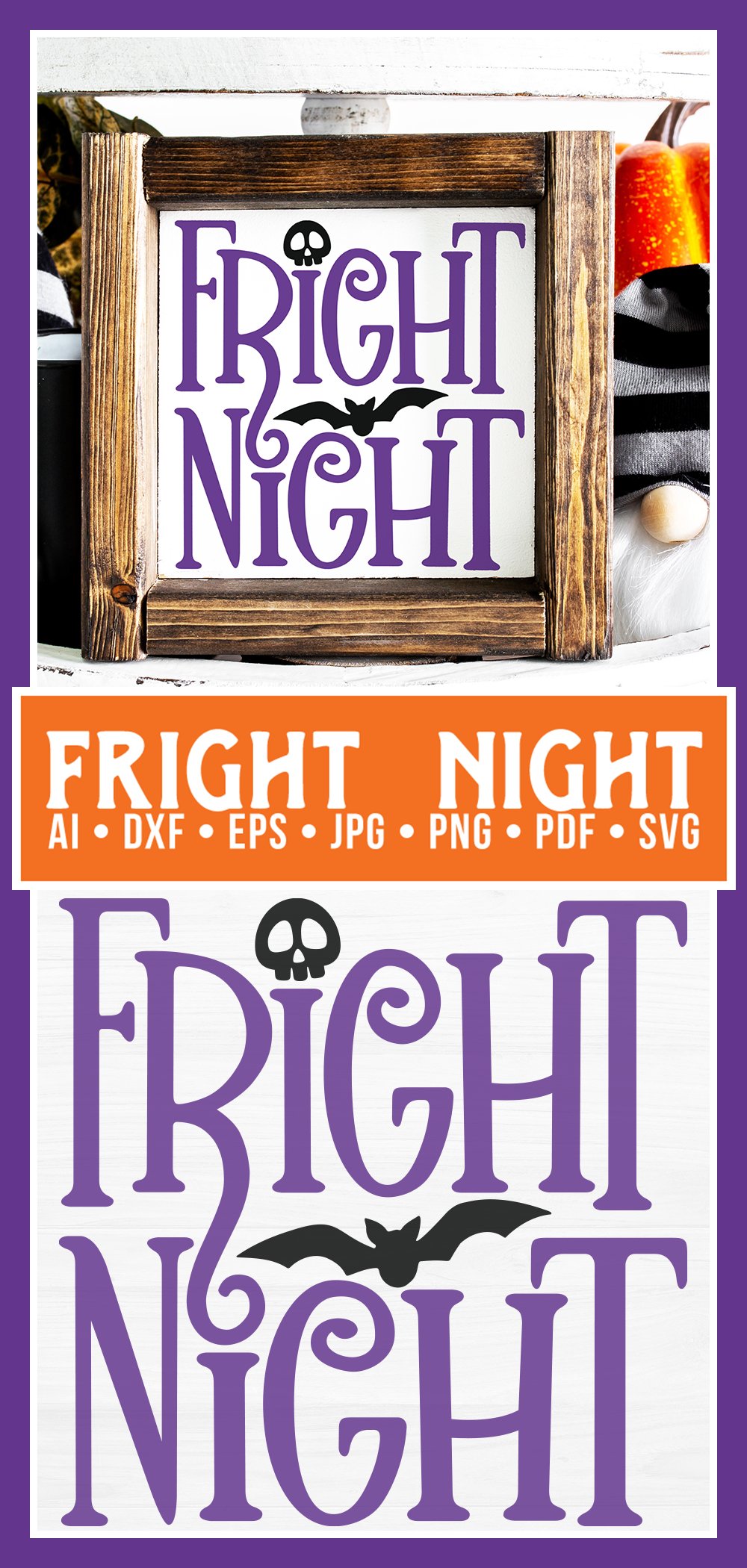 Fright Night sign svg